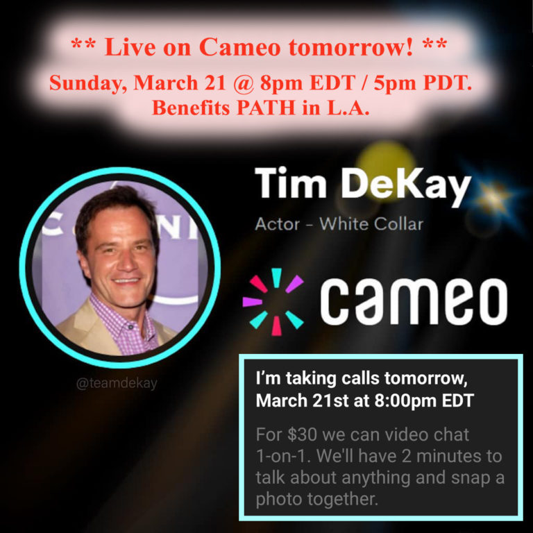 Tim Live on Cameo Calls – Team DeKay